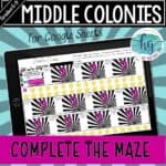 13 Colonies: Southern Colonies Google Sheets Review Game - By History Gal