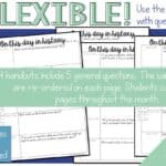 February: Editable Bell Ringers for Social Studies and History Classes ...