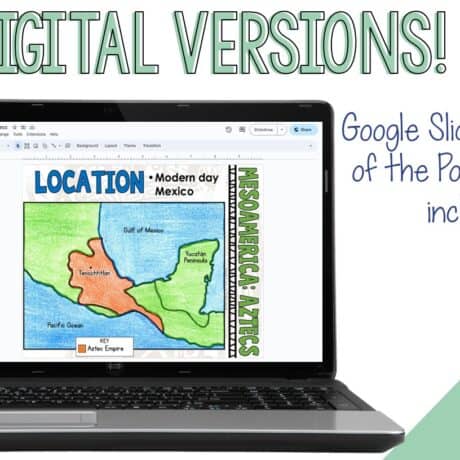 Mesoamerica Aztecs Doodle Notes Lesson - By History Gal
