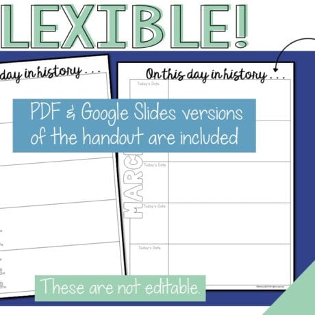 March: Editable Bell Ringers for Social Studies and History Classes ...
