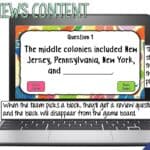 13 Colonies (New England, Middle, and Southern) Review Game for ...
