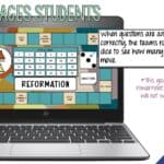 Reformation Unit Test Prep & Review Game for PowerPoint - By History Gal