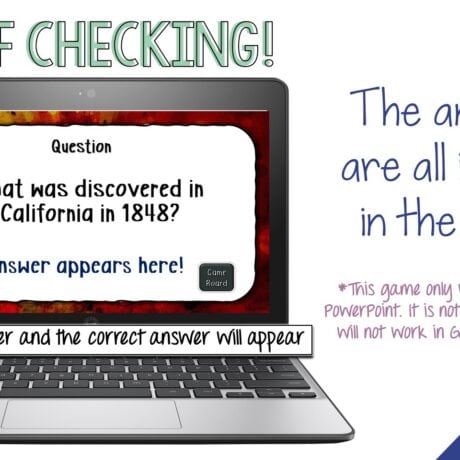 Western Expansion & Manifest Destiny Unit Test Prep & Review Game for ...