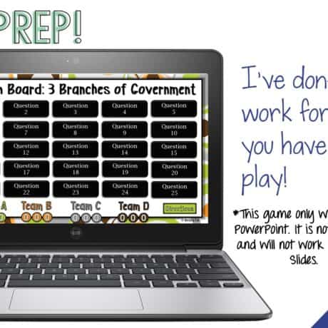 3 Branches of Government This or That PowerPoint Review Game - By ...