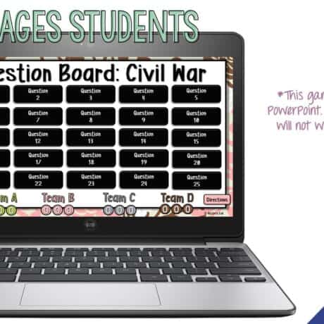 Causes of Civil War and Civil War Review Game for PowerPoint - By ...
