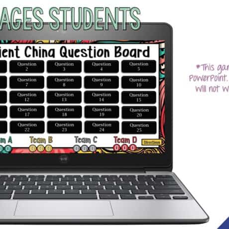 Ancient China Review Game for PowerPoint - By History Gal