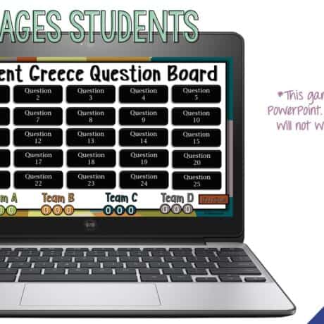 Ancient Greece Review Game for PowerPoint - By History Gal
