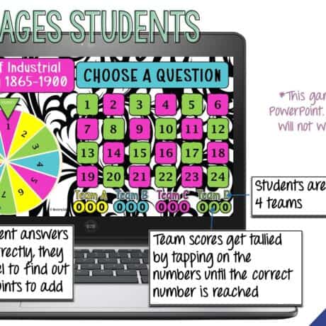 U.S. History Test Prep Review Games for PowerPoint Bundle - By History Gal