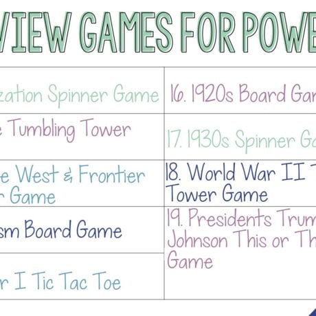 U.S. History Test Prep Review Games for PowerPoint Bundle - By History Gal