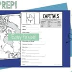 Canada Geography Map Activity with Provinces, Capitals, Regions & More ...