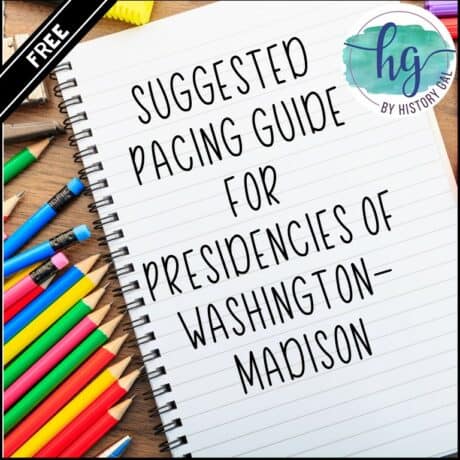 A New Nation: Washington to Madison and War of 1812 Bundle - By History Gal