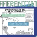 Spanish American War (Cuban and Philippines Theaters) Map Activity - By ...