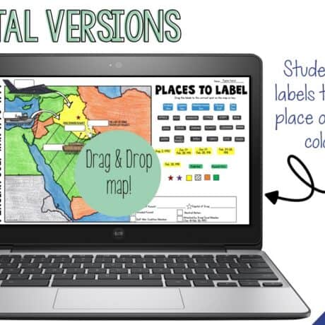 Engaging Persian Gulf War 1990-1991 Map Activity - By History Gal