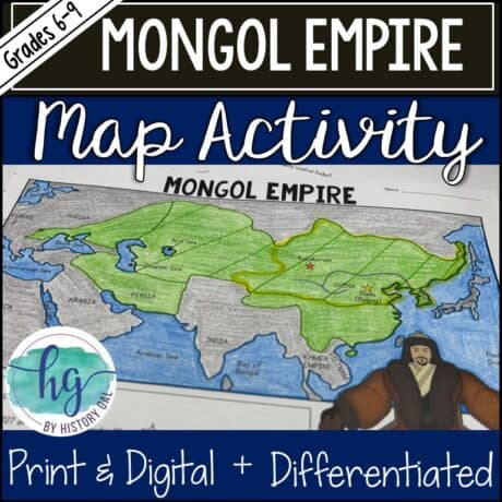 Ottoman, Safavid, and Mughal Empires Map Activity (Print and Digital ...