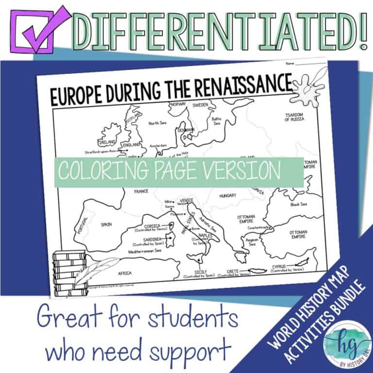World History Map Activities Bundle for Ancient & Modern World Lessons ...
