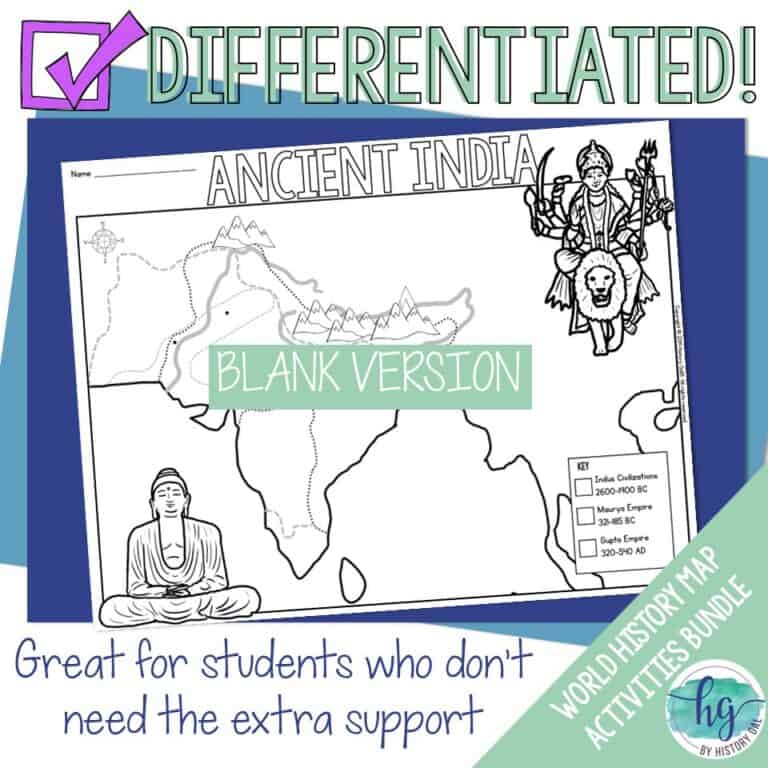 World History Map Activities Bundle for Ancient & Modern World Lessons ...