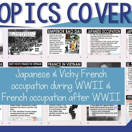 Vietnam War PowerPoint & Guided Notes | Kennedy,Johnson,Nixon,Ford | US ...